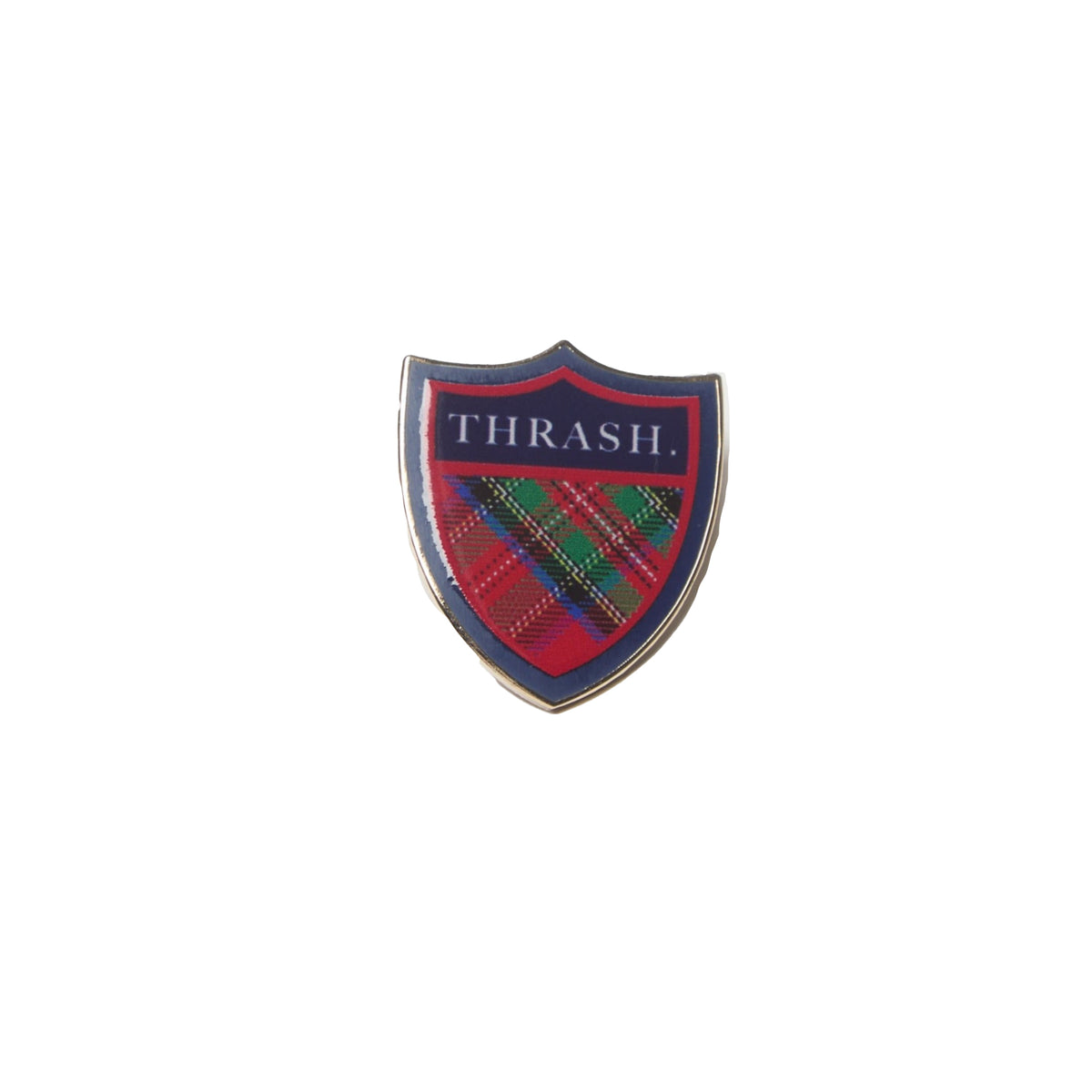 THRASH. Crest Enamel Pin – Thrash Bespoke